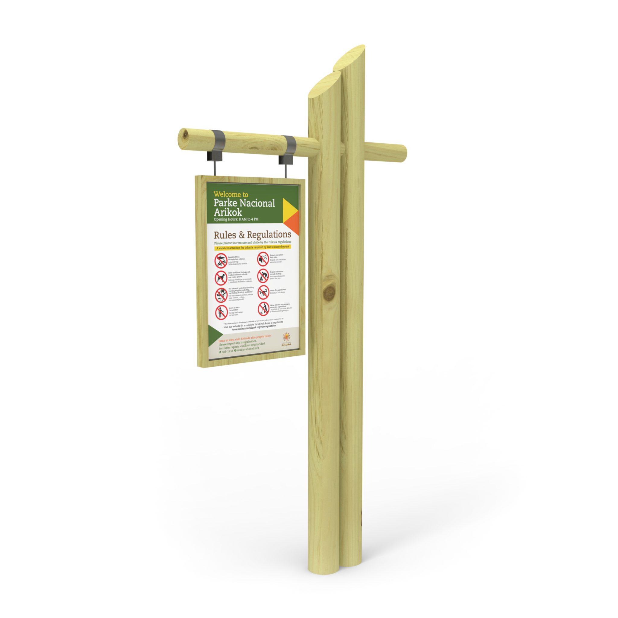 Panel informativo Cresta | Soluciones de madera