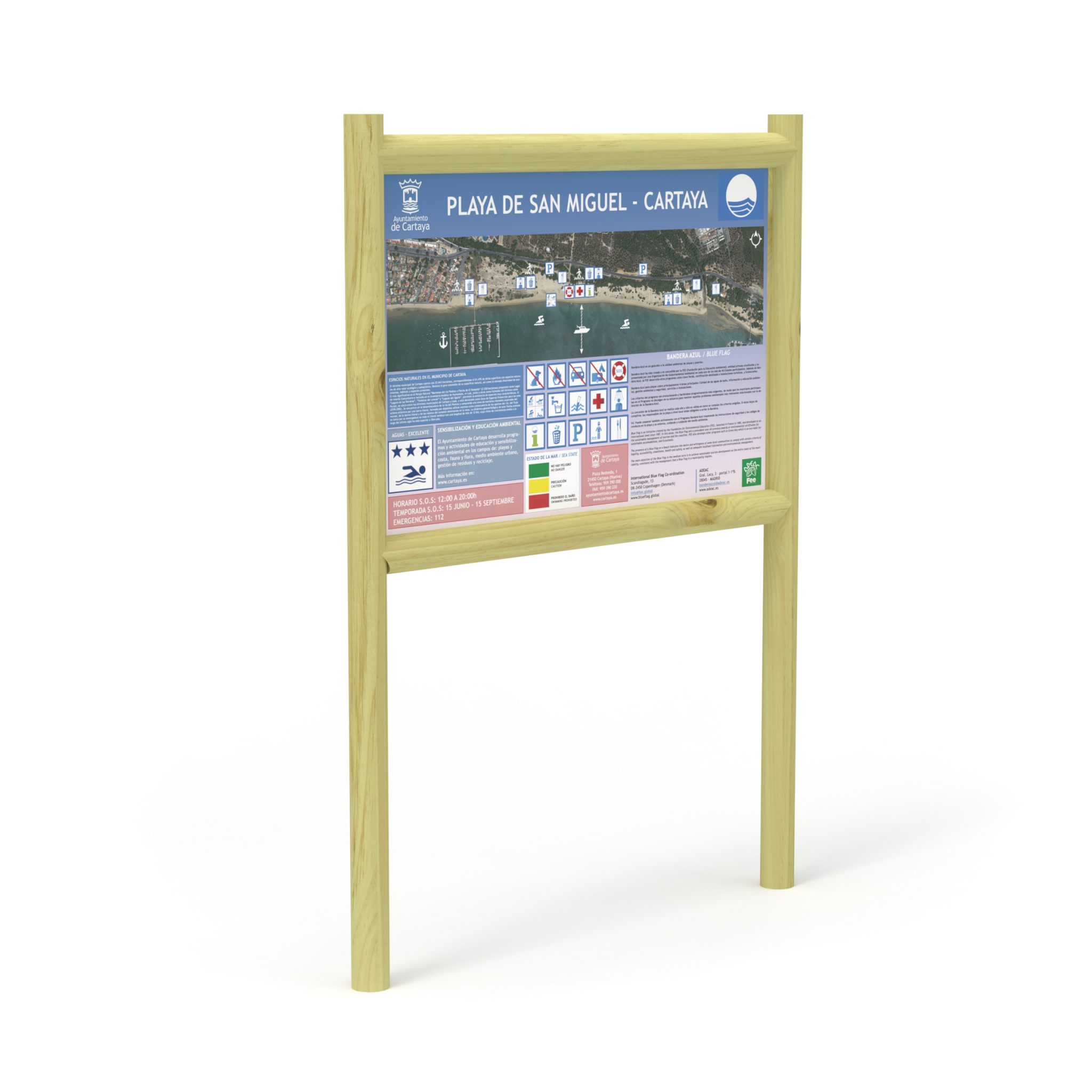 Panel informativo Hierro | Soluciones de madera