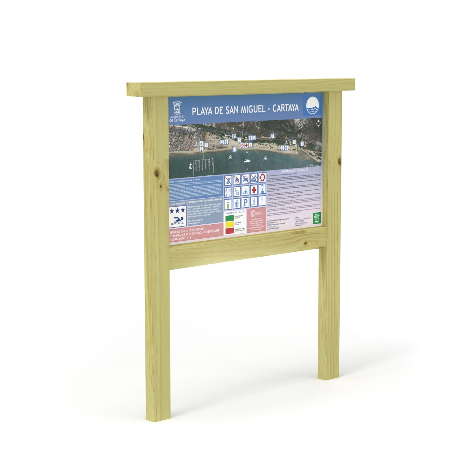 Panel informativo Maggiore | Soluciones de madera